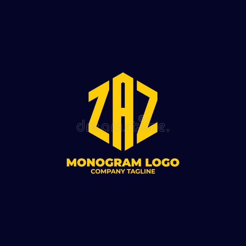 ZAZ Letter Logo Creative Design with Vector Graphic, Simple and Modern ...
