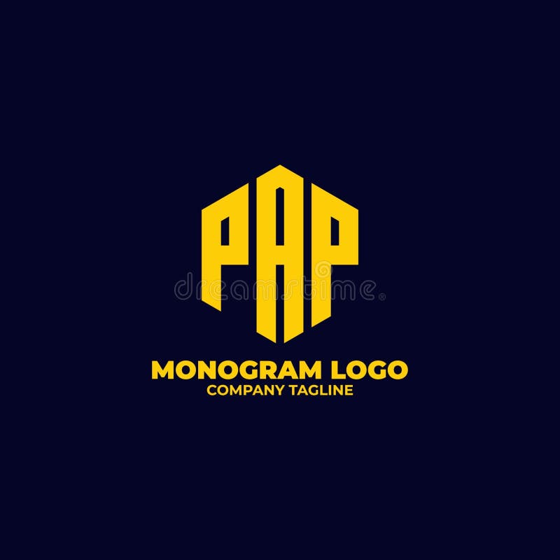 PAP Letter Logo Creative Design with Vector Graphic, Simple and Modern ...
