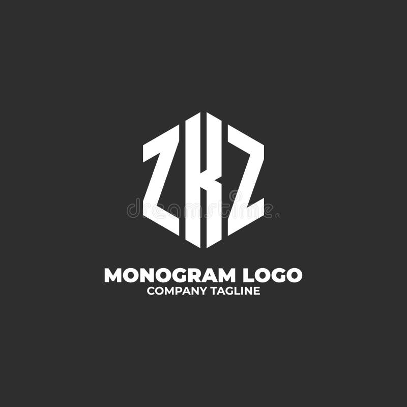 ZKZ Letter Logo Creative Design with Vector Graphic, Simple and Modern ...