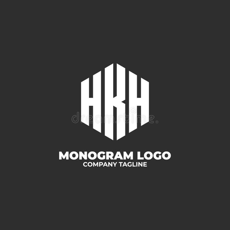 HKH Letter Logo Creative Design with Vector Graphic, Simple and Modern ...