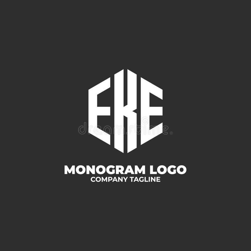 EKE Letter Logo Creative Design with Vector Graphic, Simple and Modern ...