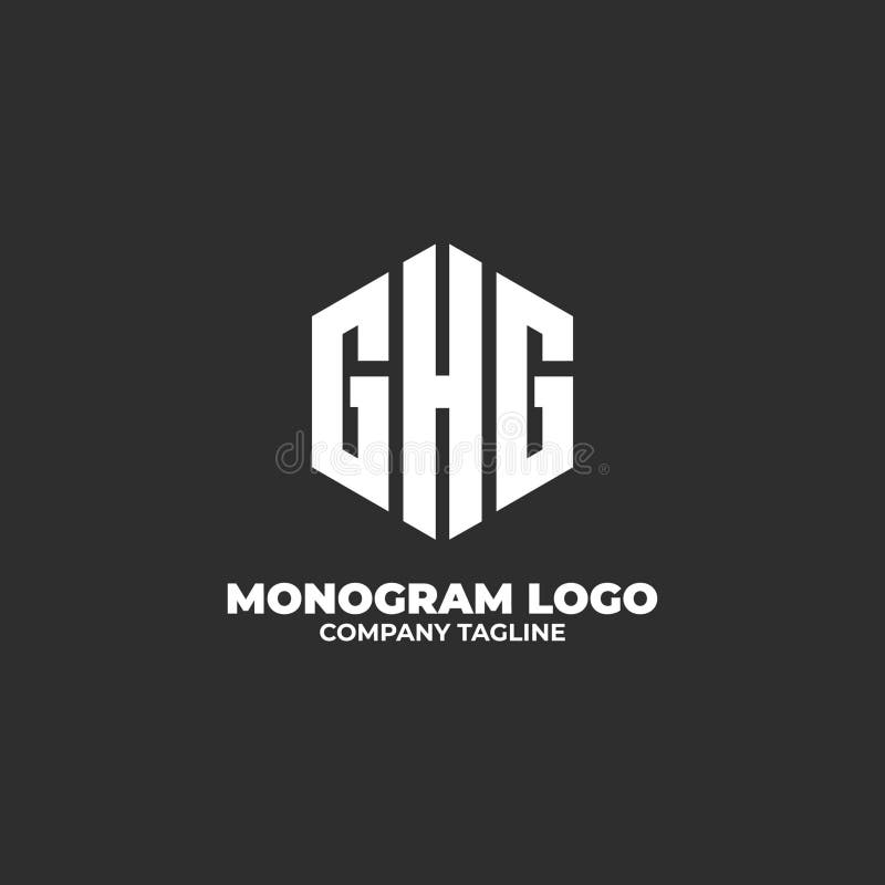 GHG Letter Logo Creative Design with Vector Graphic, Simple and Modern ...