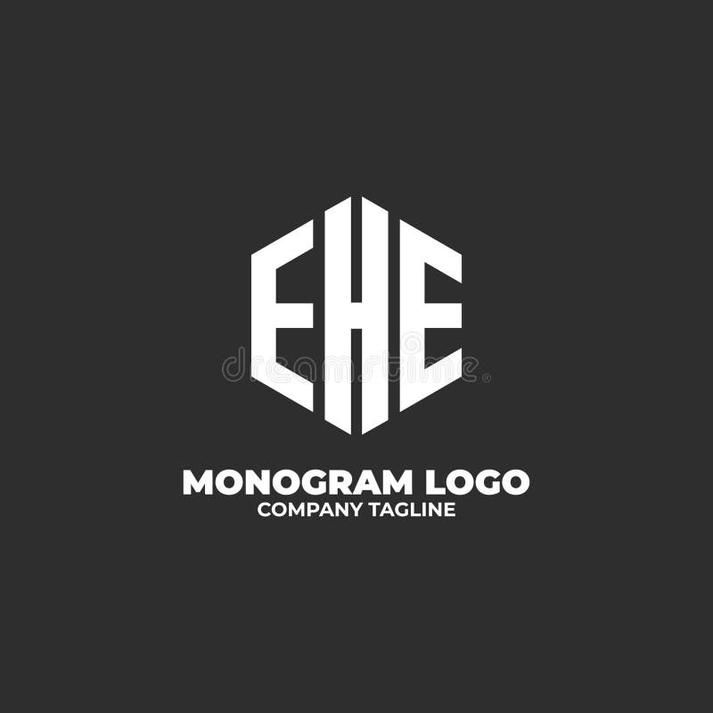 EHE Letter Logo Creative Design with Vector Graphic, Simple and Modern ...