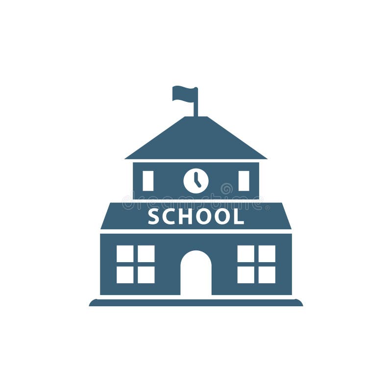 Simple School Building Icon Premium Vector | School Building Icon