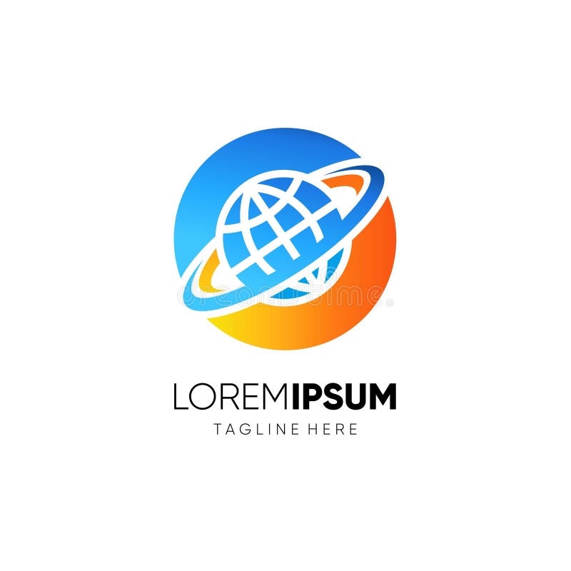 Letter O Earth Globe World Logo Design Vector Icon Graphic Symbol ...