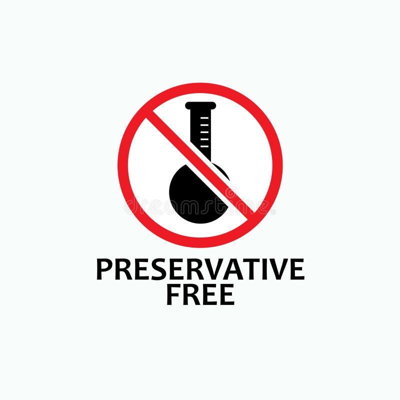 Preservative Free Signs and Symbol - Vector. Stock Illustration ...