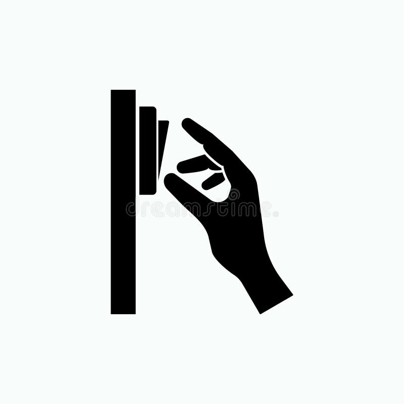 Bell Press Icon. Visitor, Guest Call - Vector, Sign and Symbol for ...