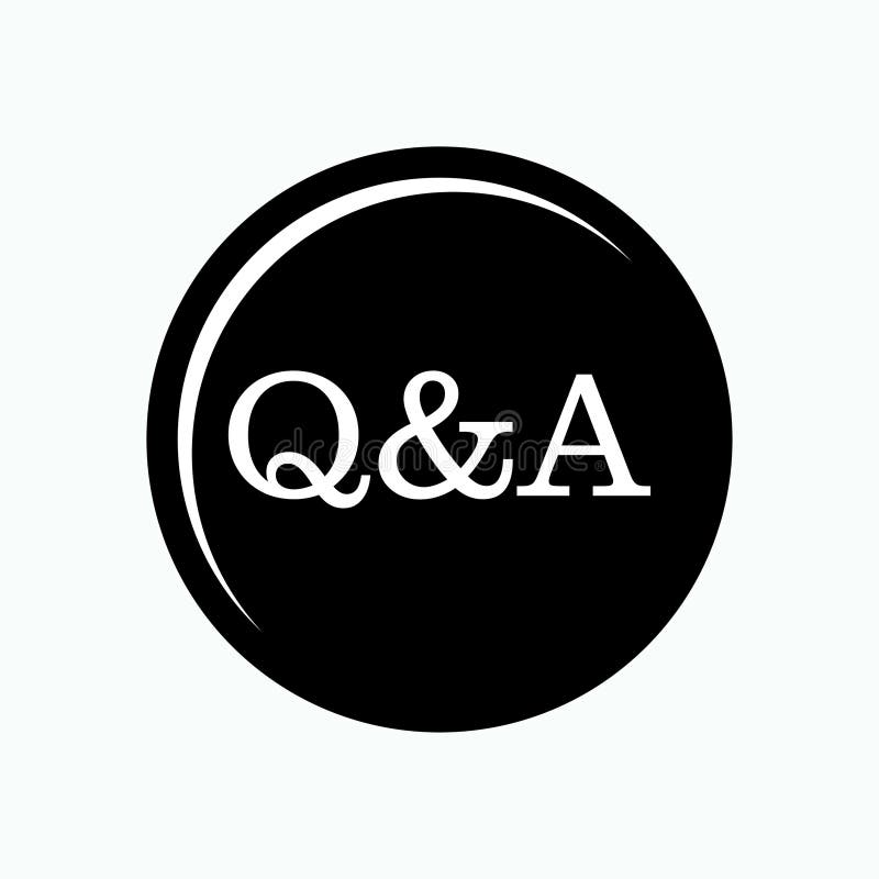 Q and a Symbol. Confirmation Centre and Clarification, Helpdesk Icon ...