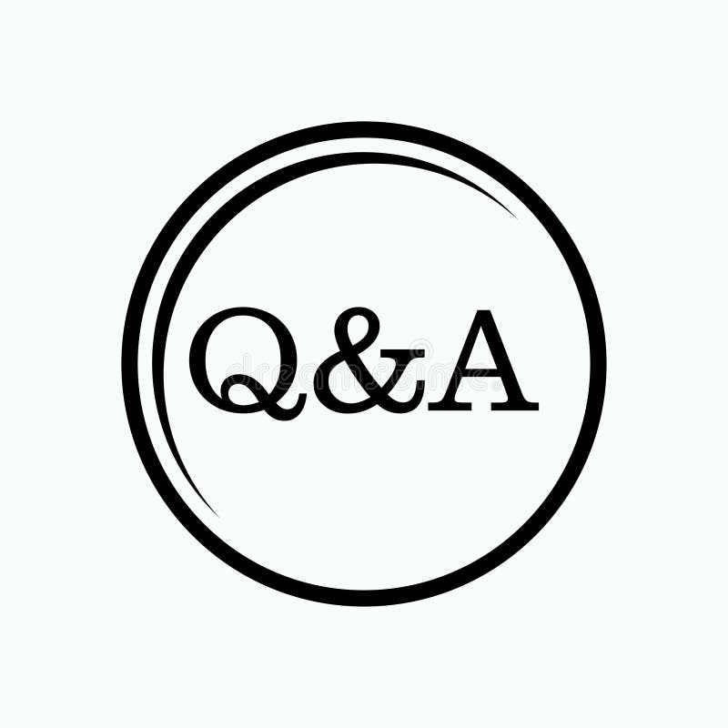 Q and a Symbol. Confirmation Centre and Clarification, Helpdesk Icon ...