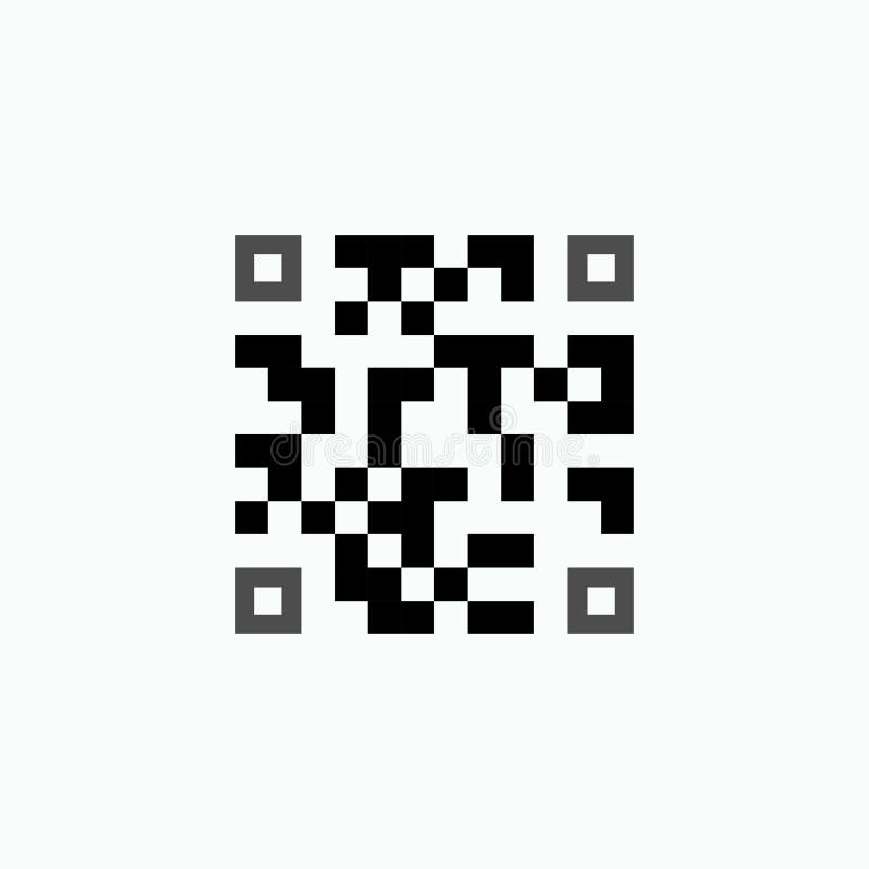 QR Code Icon. Coding, Identification Element Symbol - Vector. Stock ...