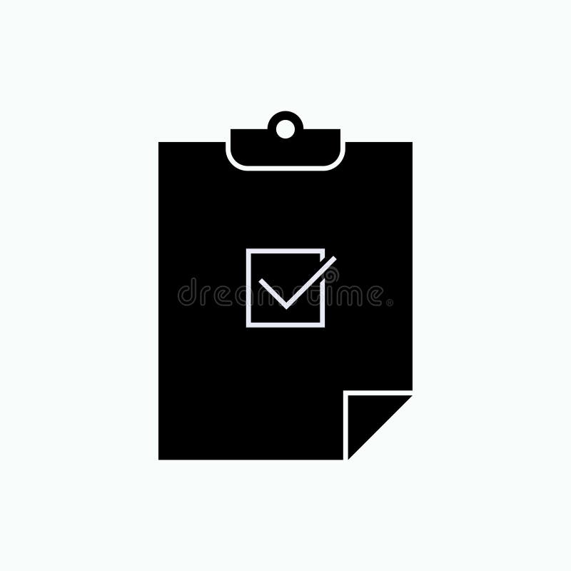 Report Icon. Paper, Document Symbol. Job Done. Stock Illustration ...