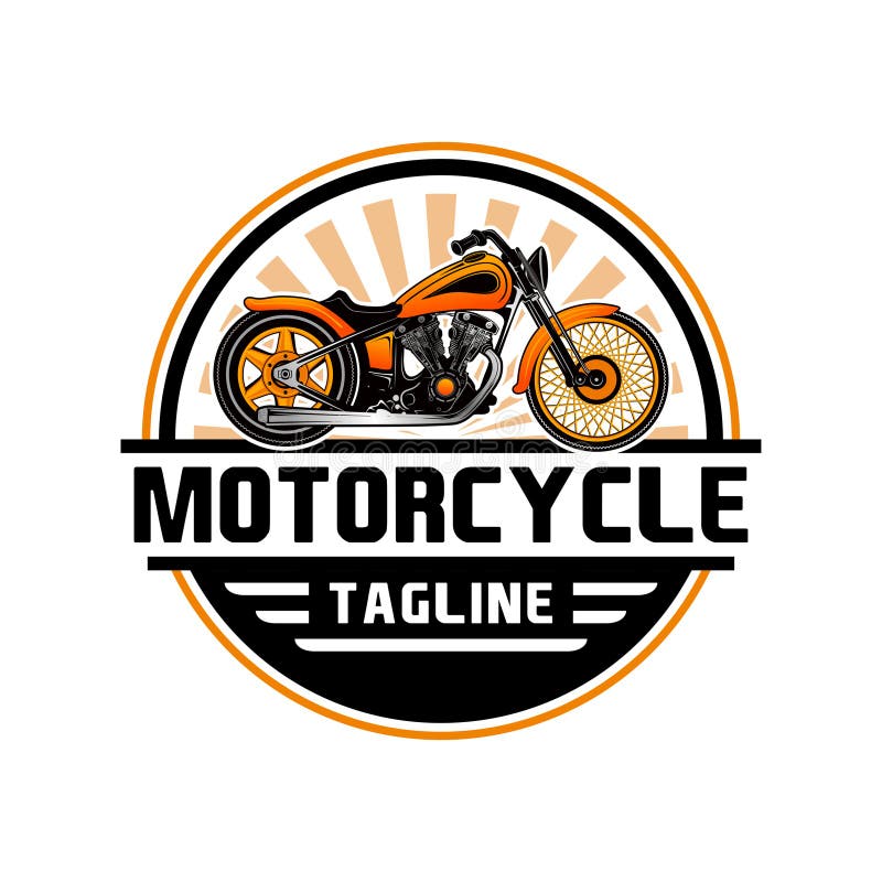 Vintage motorcycle logo. stock vector. Illustration of retro - 313067802