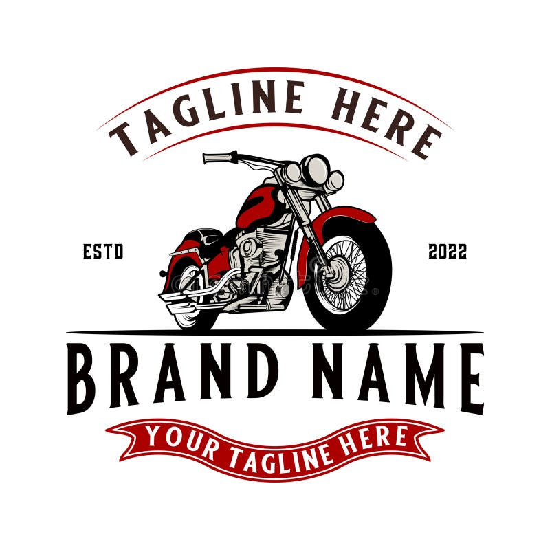 Motorcycle Vector Logo Design. Stock Vector - Illustration of race ...