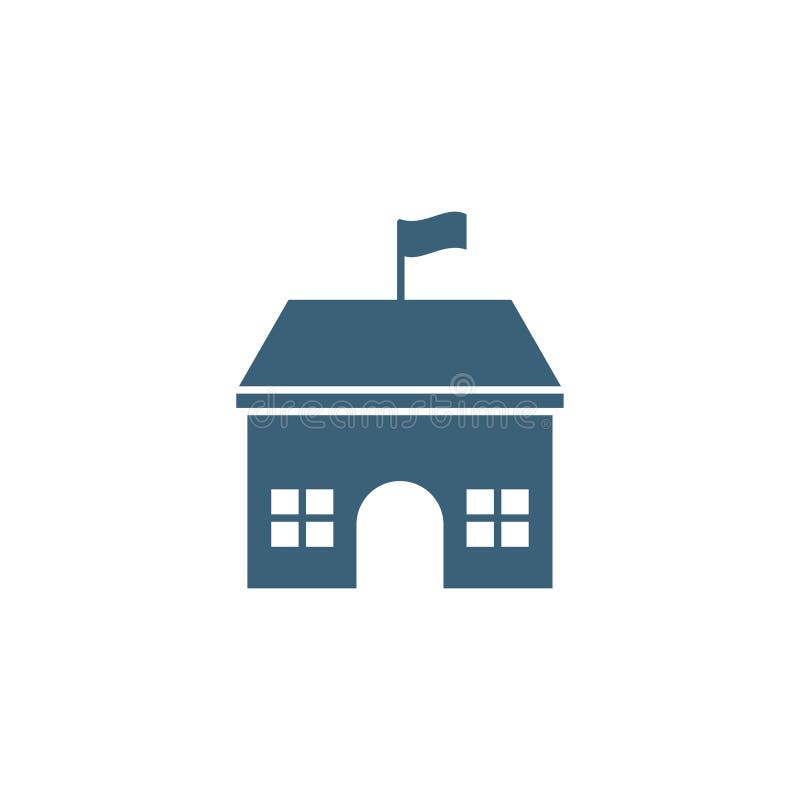 School Building Icon Vector Design Templates Simple and Modern Concept ...