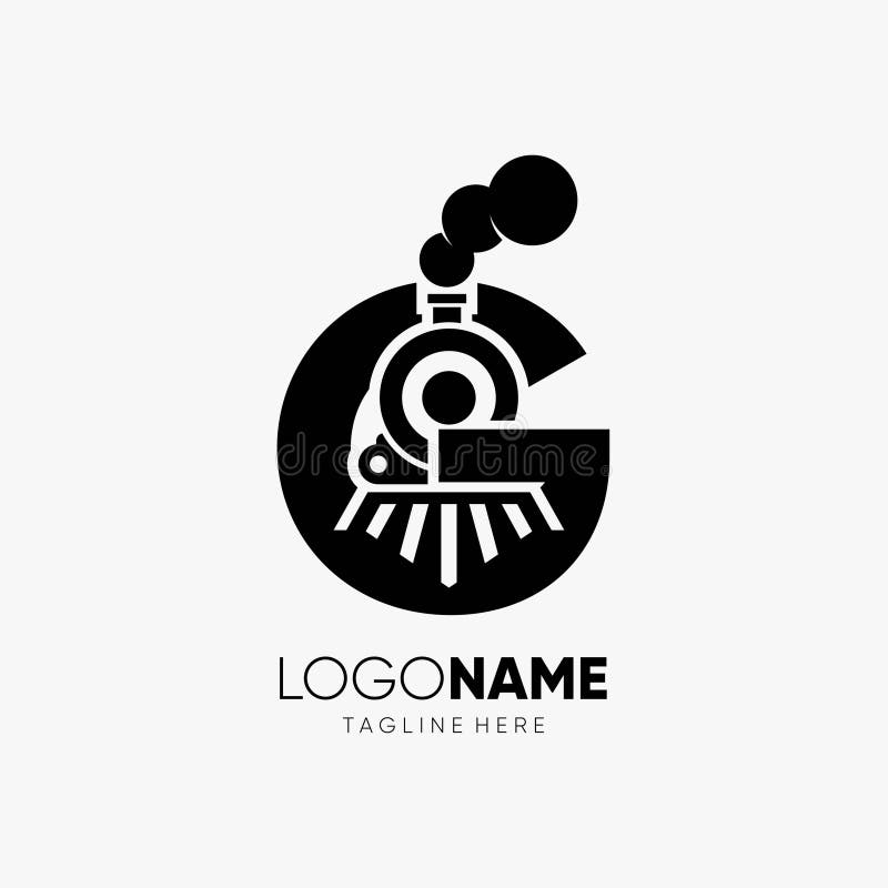 Letter G Train Locomotive Transport Logo Design Vector Icon Graphic ...