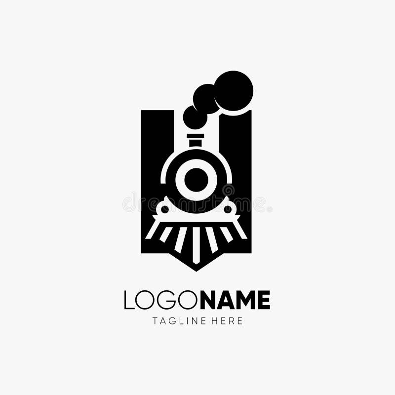 Letter H Train Locomotive Transport Logo Design Vector Icon Graphic ...