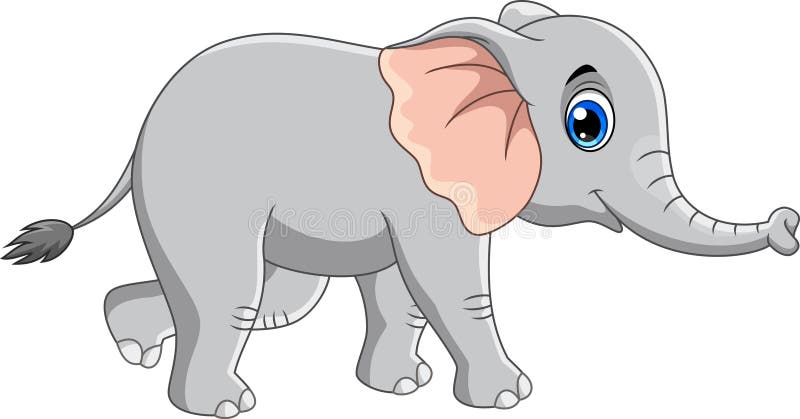 Elephant cartoon stock illustration. Illustration of humor - 23846806