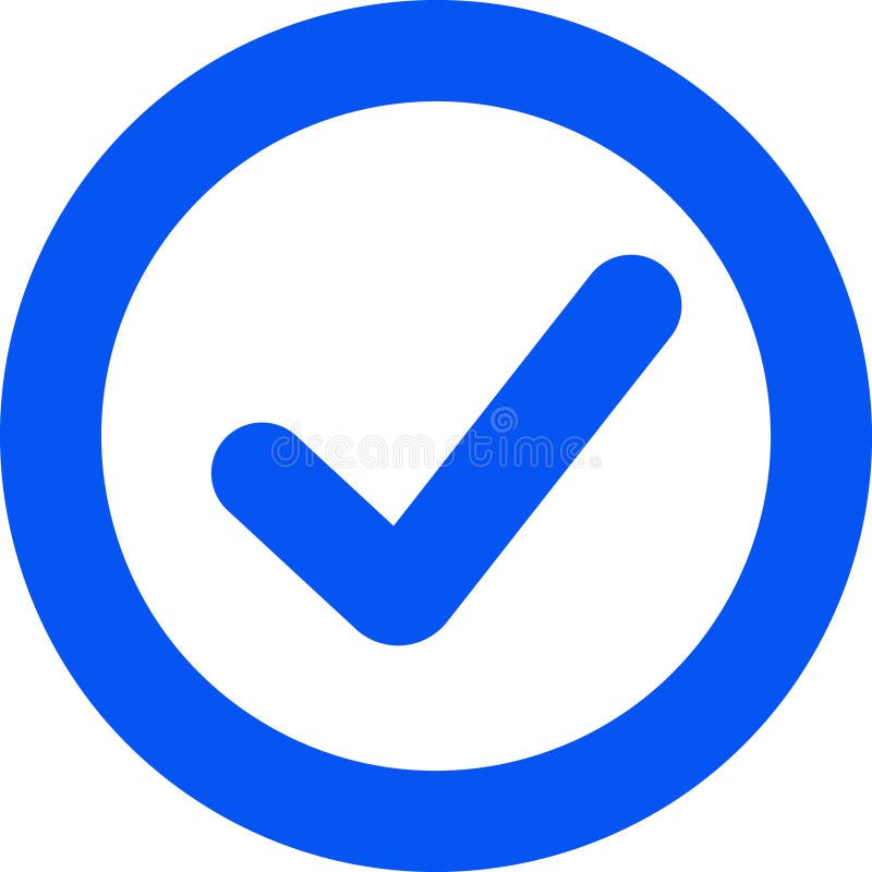 Blue Check Mark Icon Stock Illustrations – 16,118 Blue Check Mark Icon ...