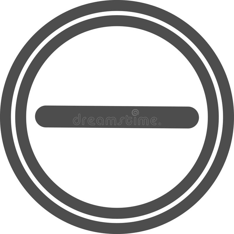 Brown Do Not Disturb Outline Icon, Vector Ilustration. Stock Vector ...