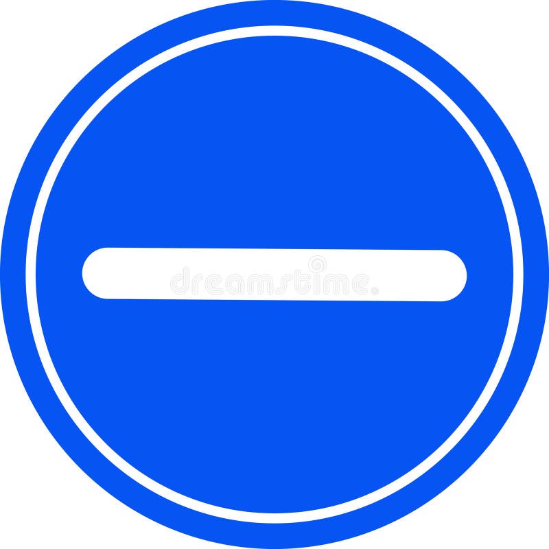 Blue Do Not Disturb Icon,vector Illustration. Stock Vector ...