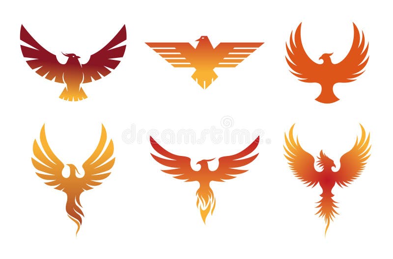 Creative Pheonix Birds Collection Logo Design Symbol Vector Stock ...