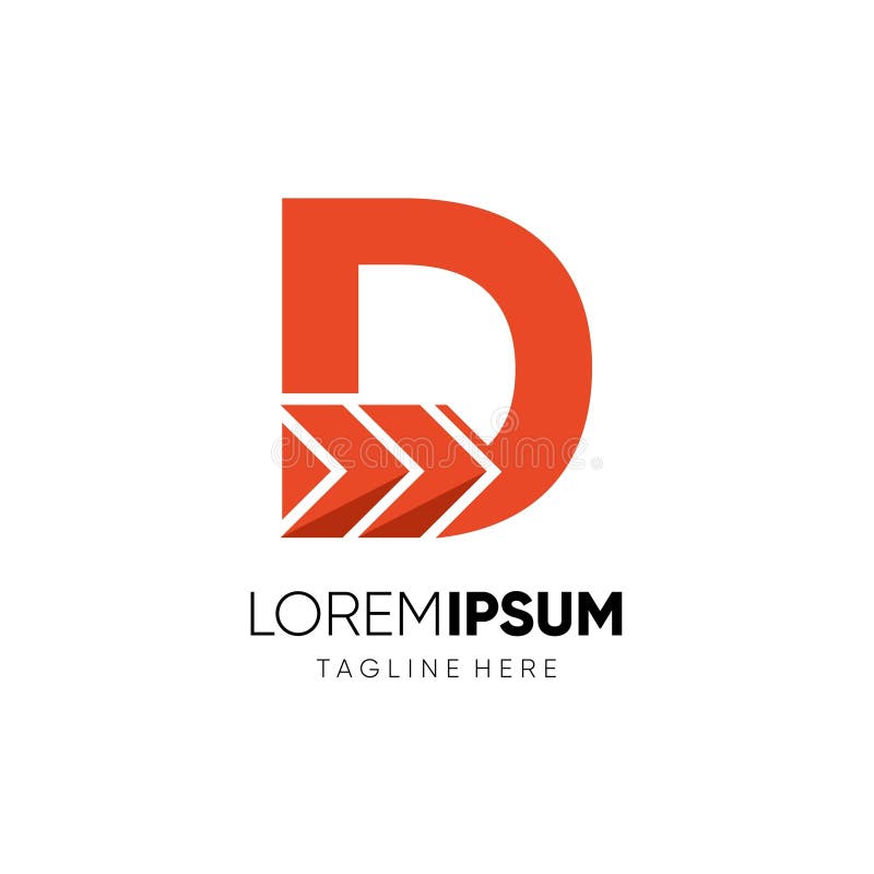 Letter D Forward Arrow Logo Design Vector Icon Graphic Symbol Emblem ...