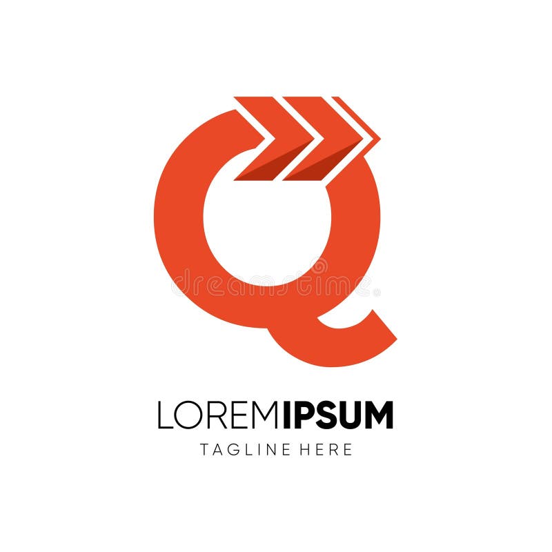 Letter Q Forward Arrow Logo Design Vector Icon Graphic Symbol Emblem ...