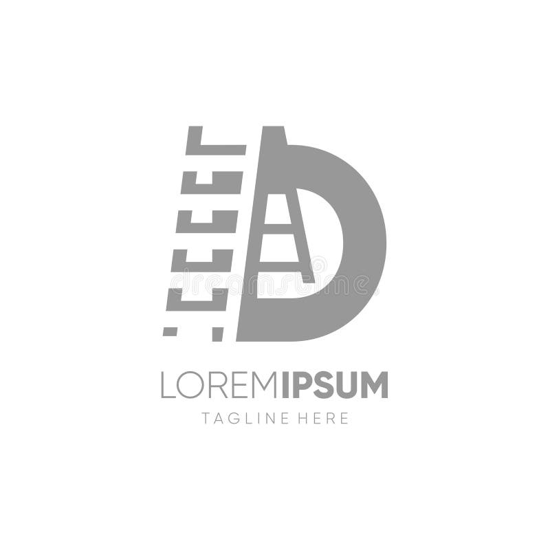 Letter D Ladder Logo Design Vector Icon Graphic Emblem Symbol ...