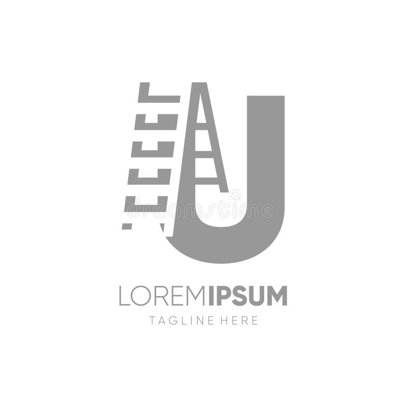 Letter U Ladder Logo Design Vector Icon Graphic Emblem Symbol ...