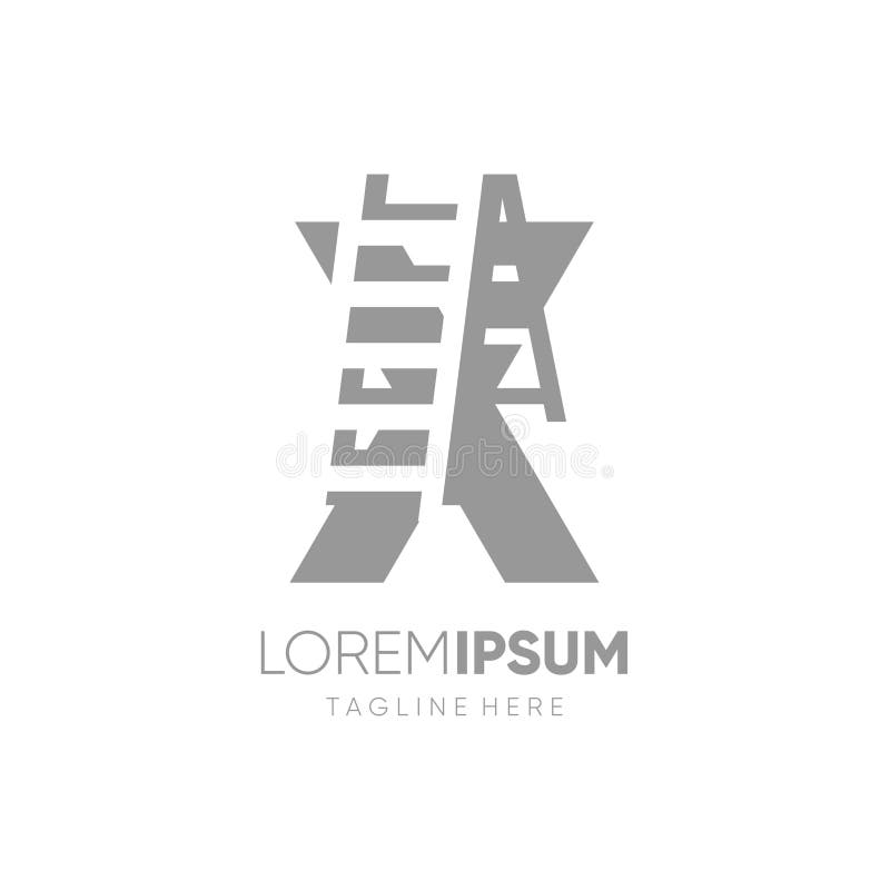 Letter X Ladder Logo Design Vector Icon Graphic Emblem Symbol ...