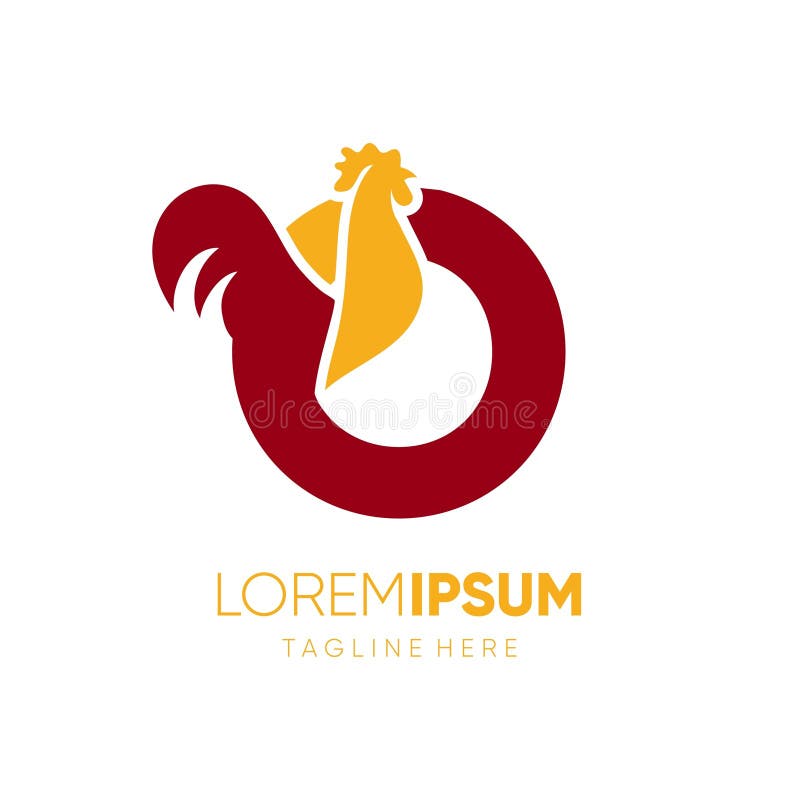 Letter O Initial Rooster Chicken Logo Design Vector Icon Graphic Emblem ...