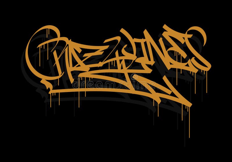 CRAZY LINES Graffiti Tag Style Design Stock Vector - Illustration of ...
