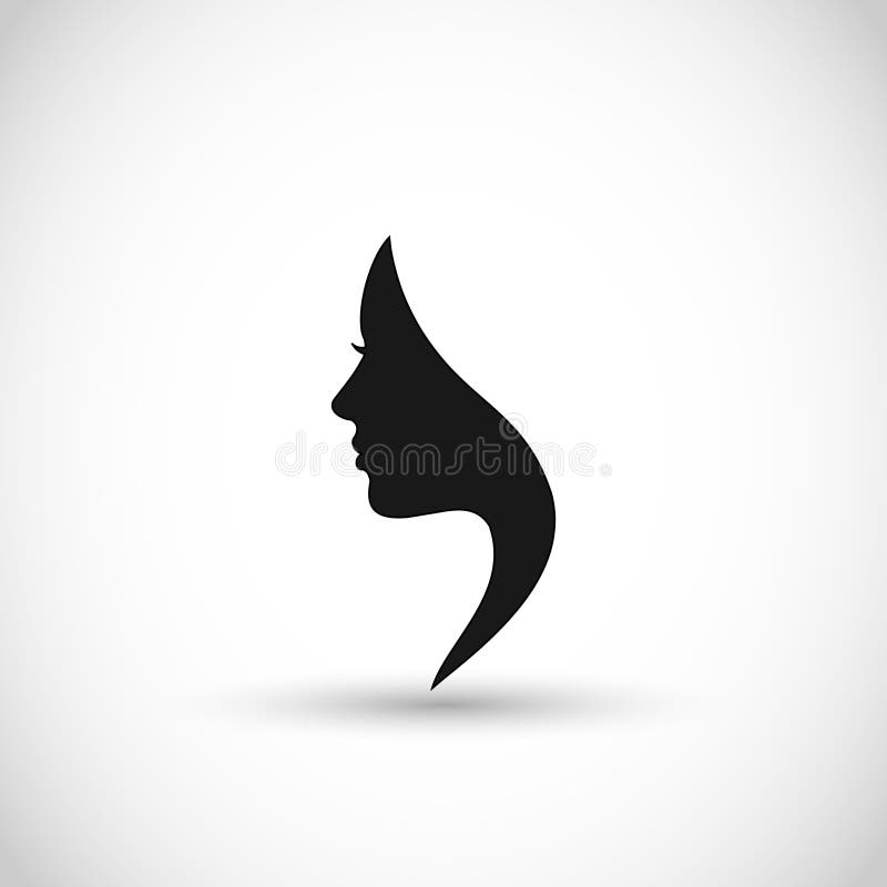 Beautiful Female Face Logo Template Vector Stock Vector - Illustration ...