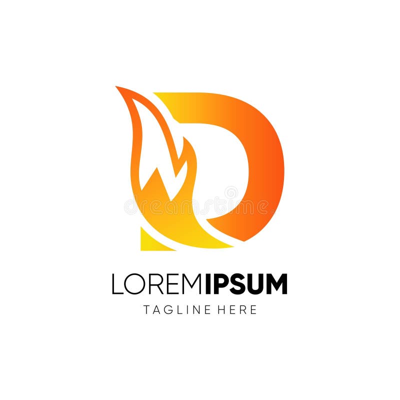 Letter D Initial Fox Logo Design Vector Icon Graphic Emblem Symbol ...