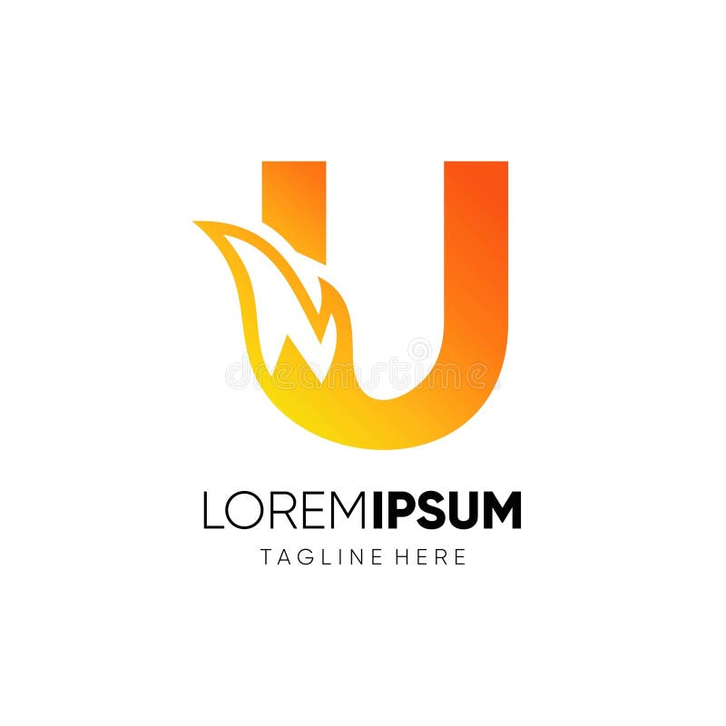 Letter U Initial Fox Logo Design Vector Icon Graphic Emblem Symbol ...