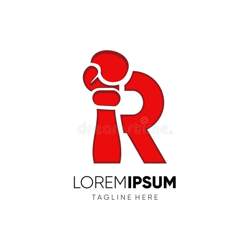 Letter R Boxing Glove Punch Logo Design Vector Icon Graphic Emblem ...