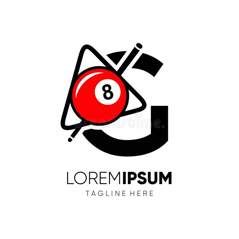 Letter G Initial Billiard Logo Design Vector Icon Graphic Symbol ...