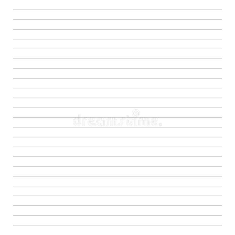 Blank lined paper sheet stock vector. Illustration of school - 325164849