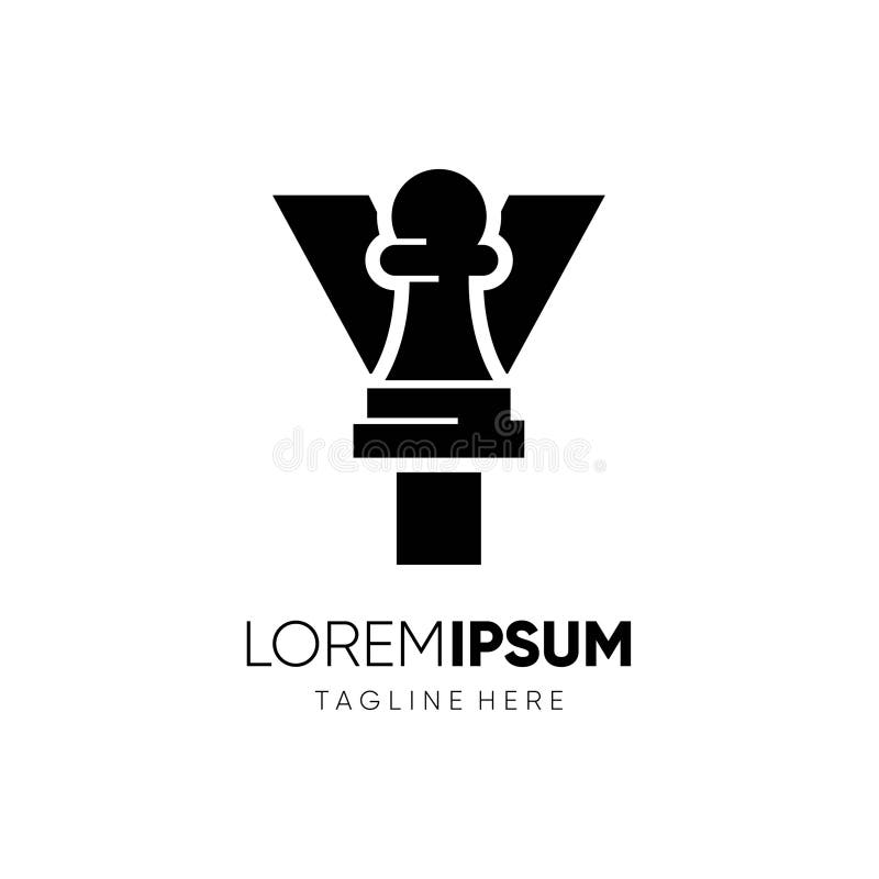 Letter Y Pawn Chess Logo Design Vector Icon Graphic Emblem Symbol ...