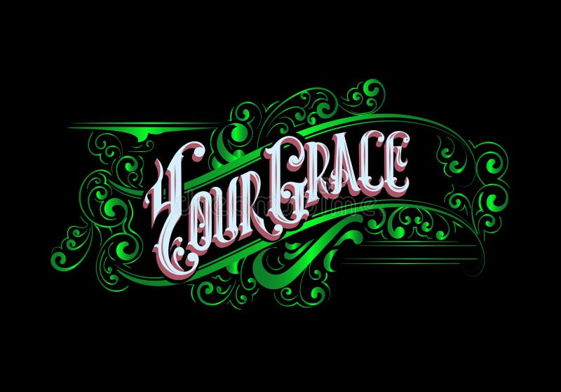 Grace Lettering Stock Illustrations – 1,751 Grace Lettering Stock ...