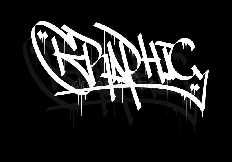 GRAPHIC Graffiti Tag Style Design Stock Illustration - Illustration of ...