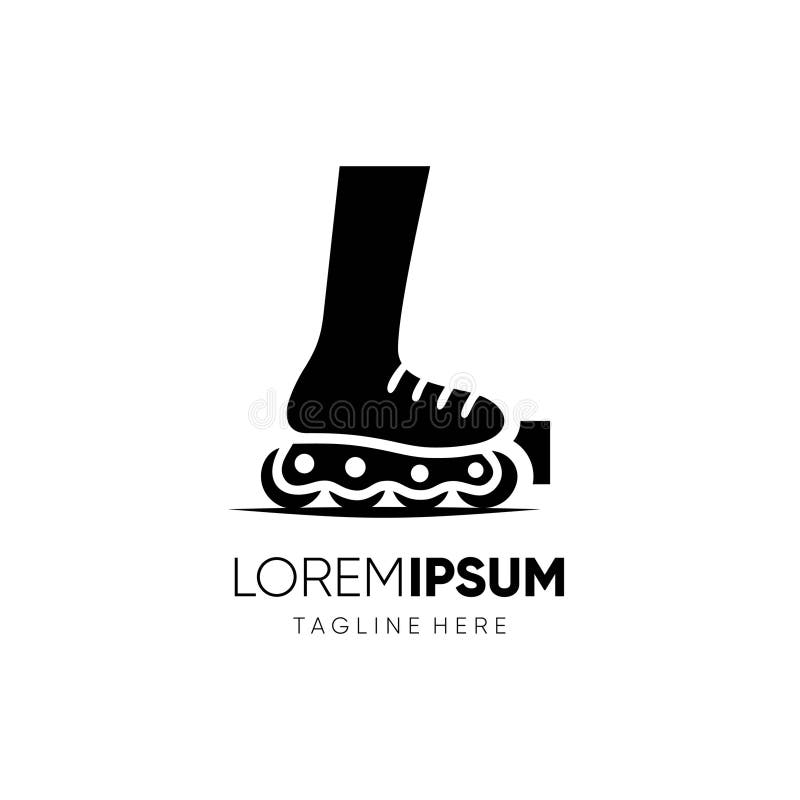 Letter Y Rollerblade or in Line Skate Logo Design Vector Icon Graphic ...