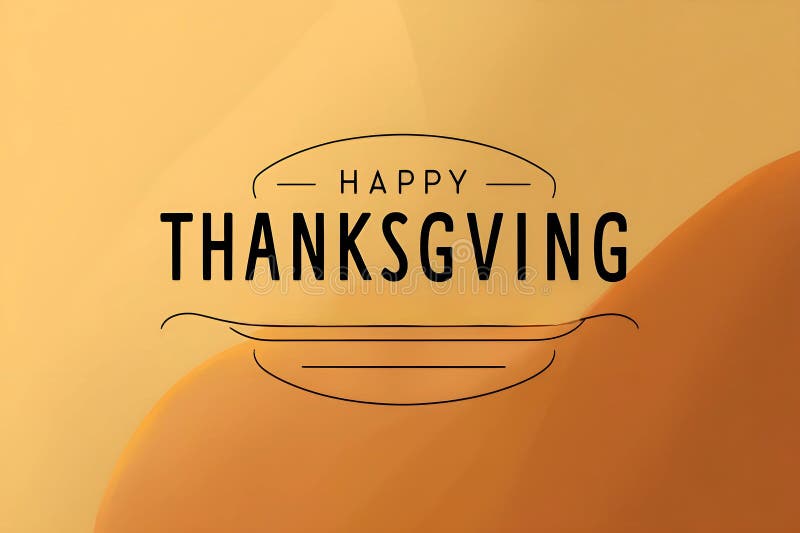 A Modern Logo that Says Happy Thanksgiving with a Minimalist Theme ...