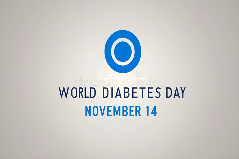 Modern Logo Saying Happy International Diabetes Day 14 November Stock ...