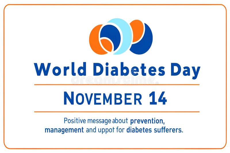 The Modern Logo Says Happy International Diabetes Day Stock ...