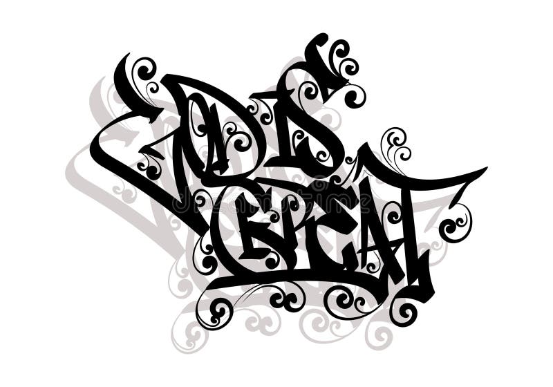 GOD is GREAT Typography Art Style Design Stock Vector - Illustration of ...