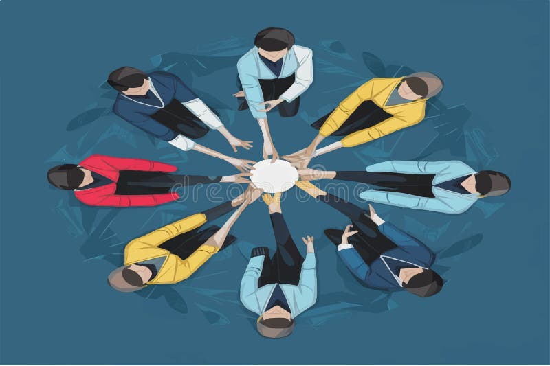 Teamwork Successful Together Concept Stock Illustration - Illustration ...