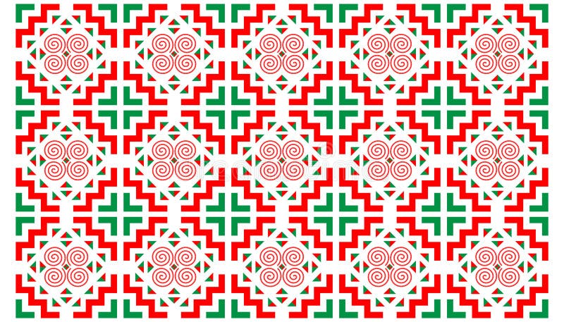 Hmong Ethnic Pattern, Spiral Lines that are Unique To the Hmong Ethnic ...
