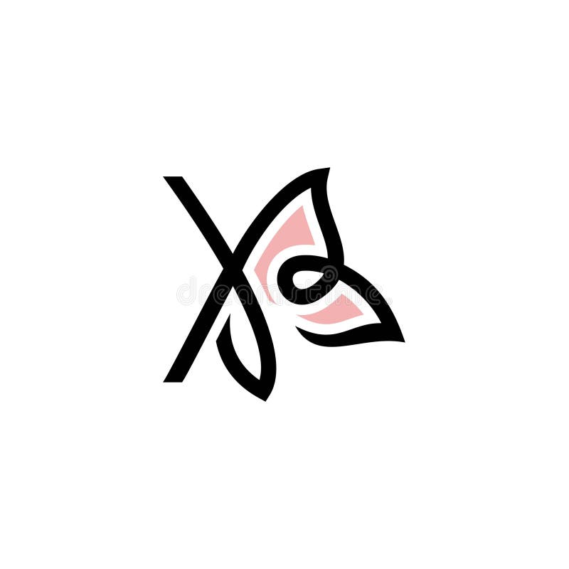 Letter X Initial Butterfly Logo Design Vector Icon Graphic Symbol ...