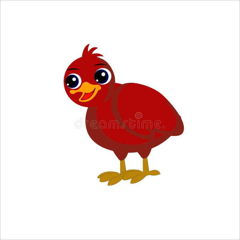 Cartoon Cute Baby Hen Chick 2d Illustration for 2d Animation Stock ...